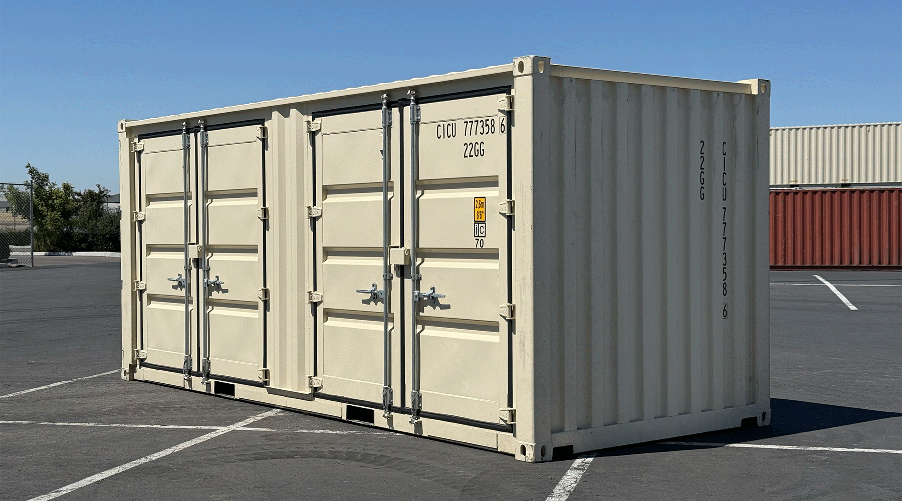 20ft New Open Side 2 Door Shipping Container near me | Conexwest
