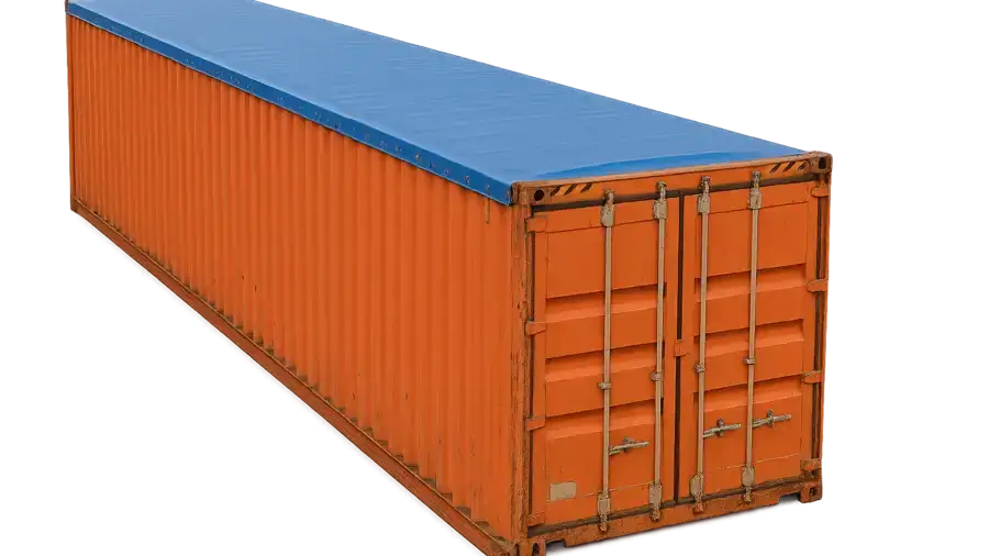 40ft High Cube Soft Open Top Shipping Container near me | Conexwest